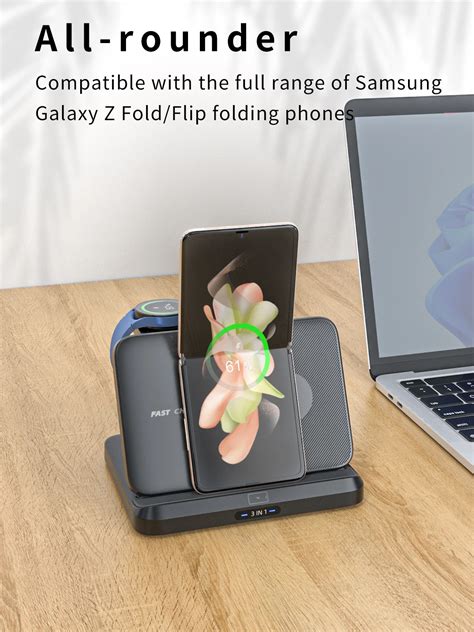 Foldable 3 In 1 Wireless Charger For Samsung Galaxy Z Flip Series The Z Flip Case