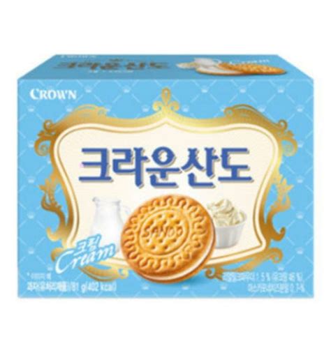 [크라운제과] 크라운 산도 밀크 161g 12개 티몬