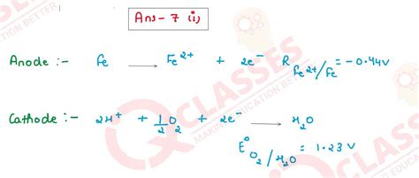 I A Rusted Piece Of Iron Undergoes Electrochemical Reactions Write The Chemical Reaction