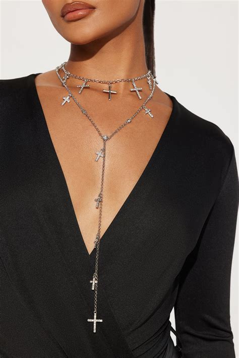 Sinful Desire Necklace Silver Fashion Nova Jewelry Fashion Nova