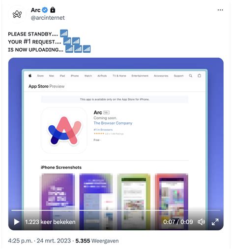 Arc Has Been Submitted For Review On The Appstore And Should Be Coming