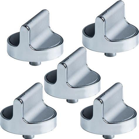 Bluestars 5 Packs W10698166 Stove Range Cooktop Control Knobs Exact Fit For Amana