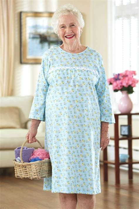 Knit Open Back Nightgown Adaptive Clothing For Seniors Disabled