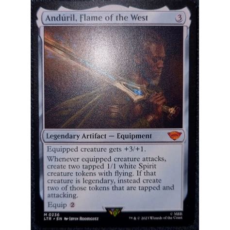 Mtg Anduril Flame Of The West Ltr Nonfoil Shopee Philippines