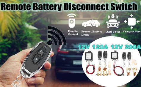 Diydeg Remote Battery Disconnect Switch DC V A A Anti Theft Upgrade Switch For Car With