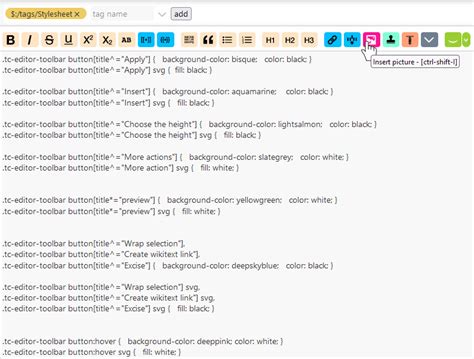 how button styling in tiddlywiki works one possibility tips