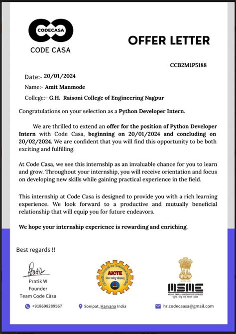 Im Starting A New Position As Python Developer At Code Casa Amit