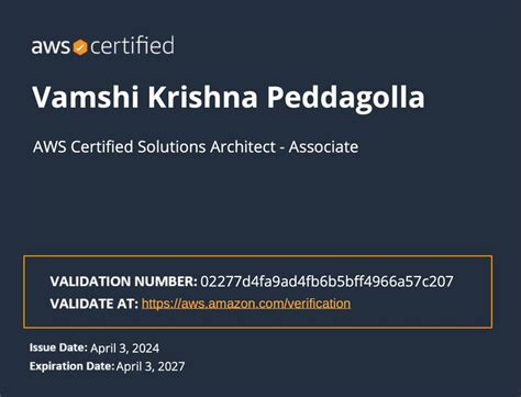 vamshi krishna peddagolla on linkedin aws cloudsolutions