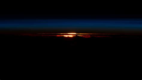 国际空间站拍摄的轨道日落 神秘的地球 科学自然地理探索
