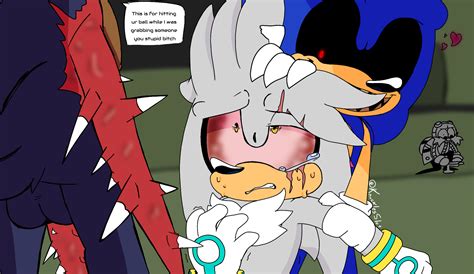 Rule 34 Dr Eggman Eggman Holding Head Kolossos Looking At Another Looking Up Male Mutated