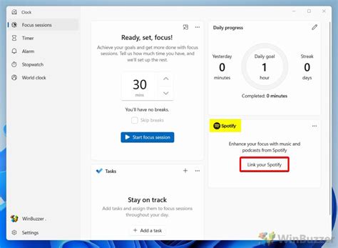 Windows 11 How To Use The Clock App And Pomodoro Timer Winbuzzer