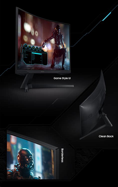 Монитор Samsung Odyssey G5 (C27G54TQW), 27", изогнутый, игровой Чёрный ...
