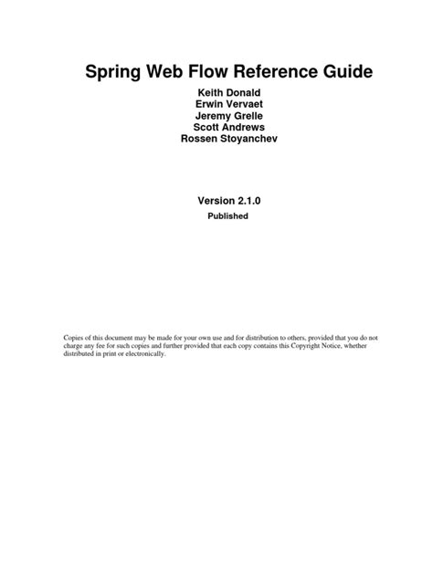 Spring Webflow Reference Pdf Java Server Faces Object Computer