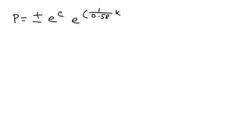 Solved The Differential Equation Dpdt Models A Population That