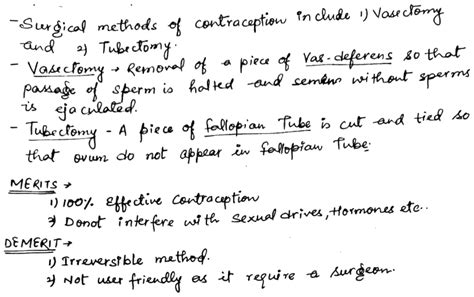 Write Short Note On Vasectomy Tubectomy Defination Advantages Disadvantages
