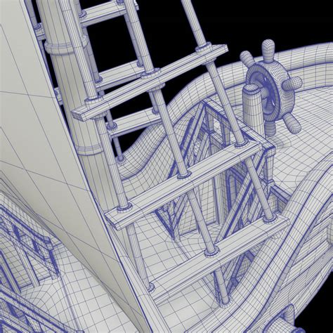 sailing ship 3d model by mg53