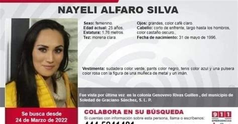 Familia Busca A Nayeli Alfaro Desaparecida En Slp