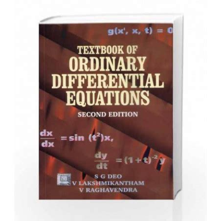 Textbook Of Ordinary Differential Equations By Deo Buy Online Textbook