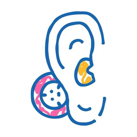 Bone Conduction Hearing Aid Icon Doodle Illustration 49831053 Vector