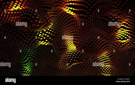Abstract Loopable Animation With Slowly Flowing Waves Of Particles