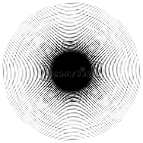 Radial Lines With Rotating Distortion Abstract Spiral Vortex S Stock Vector Illustration Of