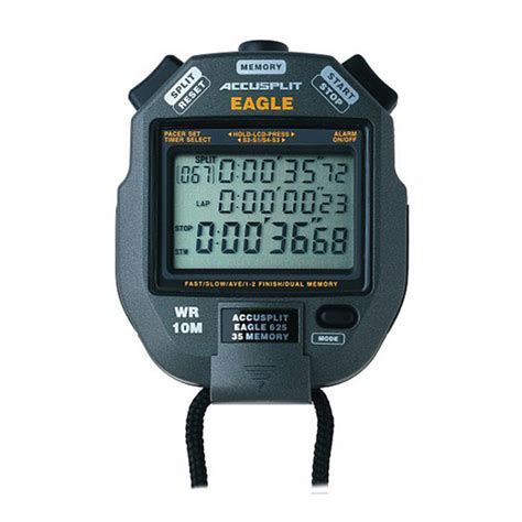 Accusplit Eagle Ae625m35 Instruction Manual Pdf Download Manualslib