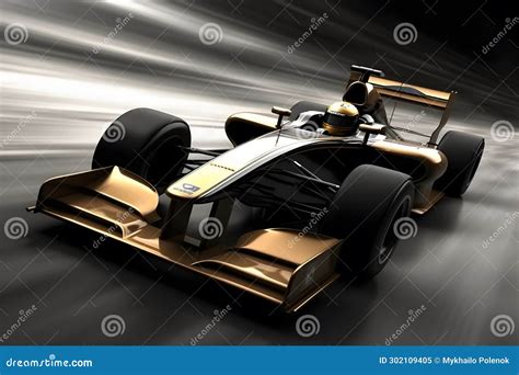 Race Car Racing On A Track With Motion Blur Neural Network Ai Generated Stock Illustration