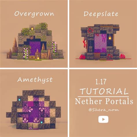 R Minecraftbuilds My Take On 1 17 Nether Portals Designs Which One
