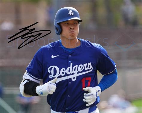 Shohei Ohtani 8x10 Glossy Photo Rp Autograph Signature Unique