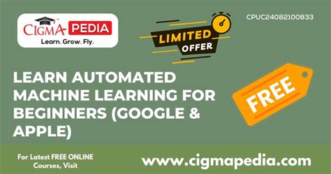 Learn Automated Machine Learning For Beginners Free Udemy Course Cigma Pedia