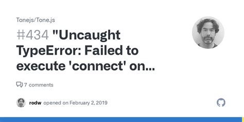 Uncaught Typeerror Failed To Execute Connect On Audionode No