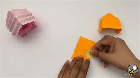 آموزش ساخت کاردستی آسان و جالب خانه کاغذی زیبا با استفاده از کاغذ های رنگی فیلو