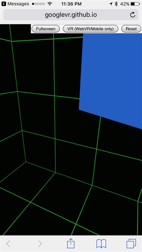 Basic Example Hide The Buttons When Vr Mode Is Entered On Ios
