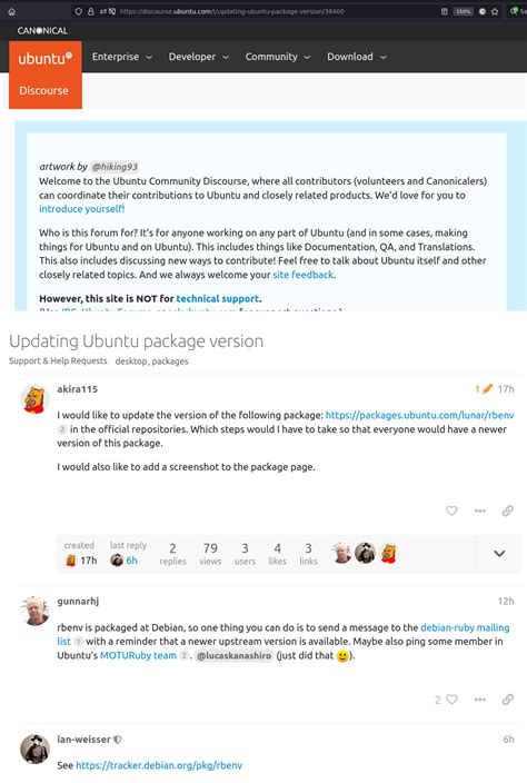 Where S The Reply Buttons Site Feedback Ubuntu Community Hub
