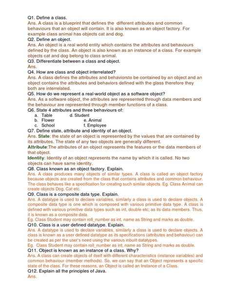 Ch1 4 Theory Pdf Class Computer Programming Inheritance Object Oriented Programming