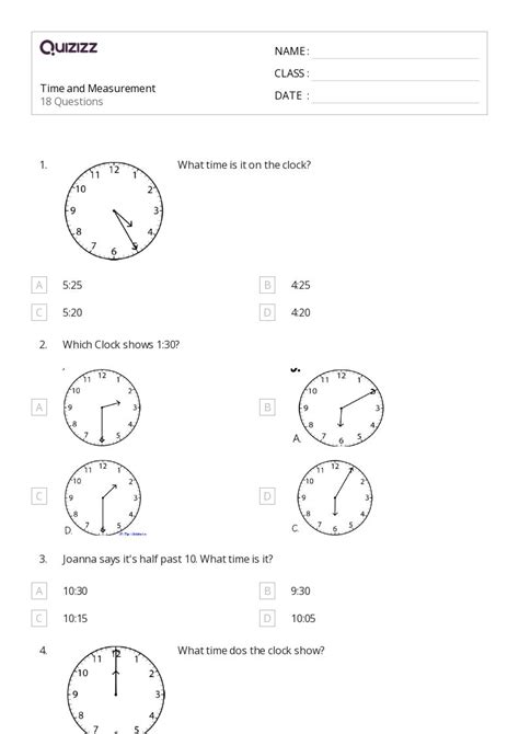 50 Measurement Tools And Strategies Worksheets For 3rd Grade On