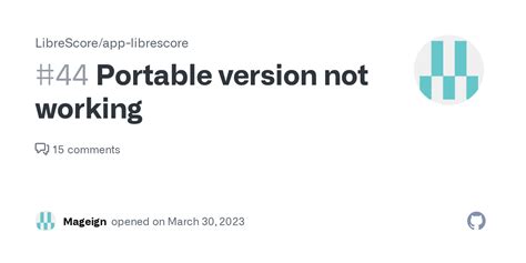 Portable Version Not Working Issue LibreScore App Librescore GitHub