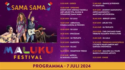 Sama Sama Maluku Festival In Netherlands Celebrating Moluccan Heritage