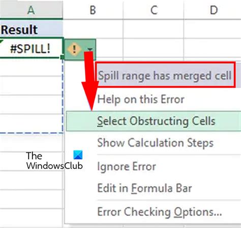 What Does Error Spill Mean In Excel At Jeffery Thompson Blog