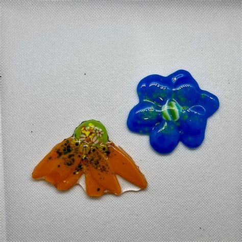 Fused Glass Tiles Etsy