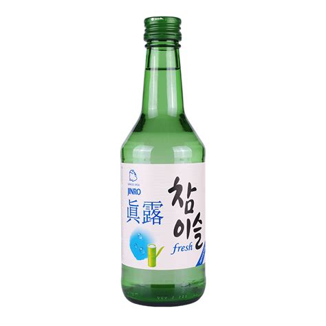 韩国进口新真露竹炭烧酒原味水果味360ml 20瓶红盖20 1度低度清酒 虎窝淘