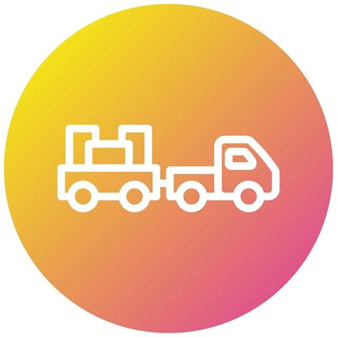 Premium Vector Baggage Truck Vector Icon Design Illustration