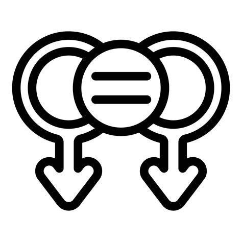 Gender Identity Sex Icon Outline Style Vector Art At Vecteezy