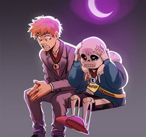 Sans Reigen Arataka And Cecil Palmer Undertale And 2 More Drawn By