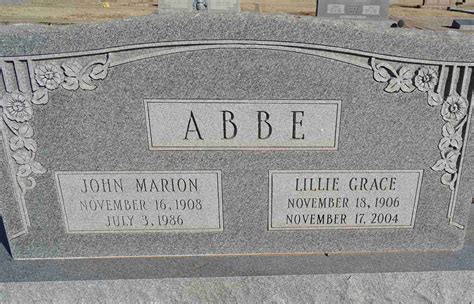 John Marion Abbe 1908 1986 Find A Grave Memorial