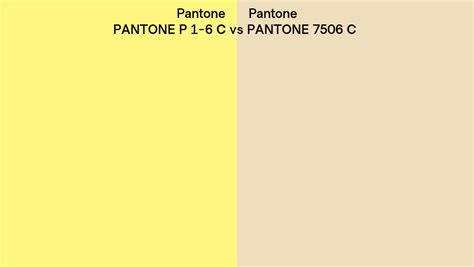 Pantone P 1 6 C Vs PANTONE 7506 C Side By Side Comparison