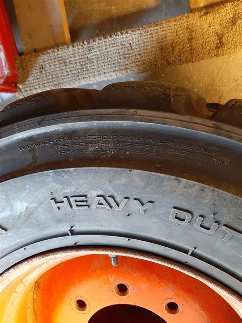 4 Bobcat Wheels With Tires Tire Size 12 16 5 Rims 16 5 X 9 75