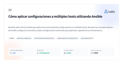 Cómo Aplicar Configuraciones A Múltiples Hosts Utilizando Ansible Labex