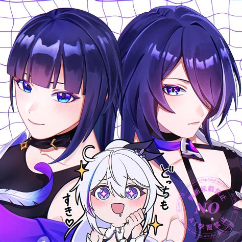 Acheron Kiana Kaslana Raiden Mei Kiana Kaslana Raiden Mei And More Honkai And More