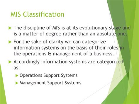 Mis Classification By Ram K Paliwal Ppt